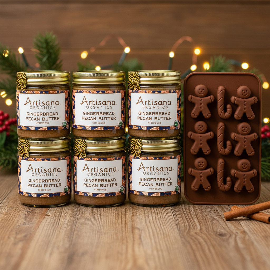Gingerbread Pecan Butter (Case of 6) with Cookie Mold – Artisana Market