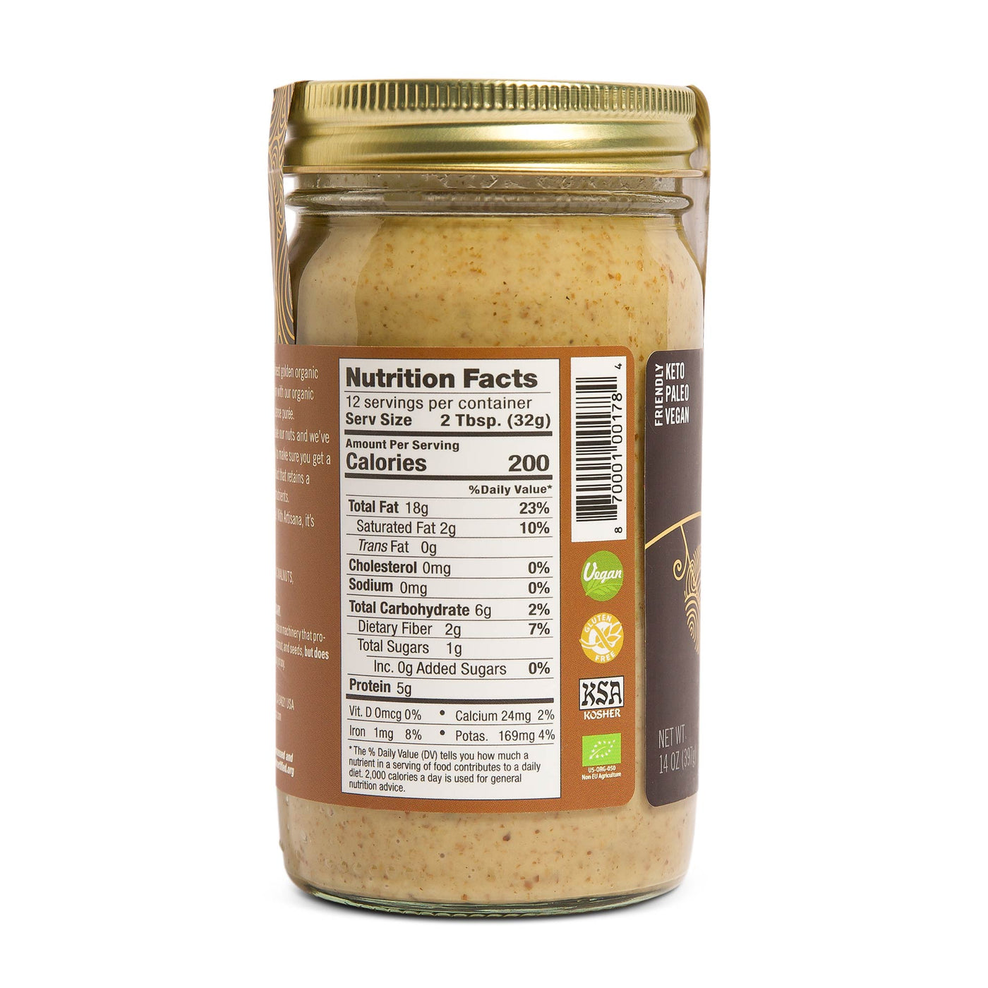 Raw Organic Walnut Butter with Cashews | Artisana Market